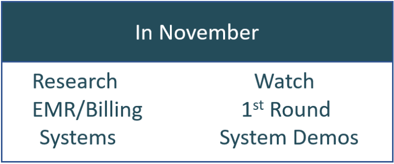 Timeline for a New Year’s EMR Transition - Systems4PT