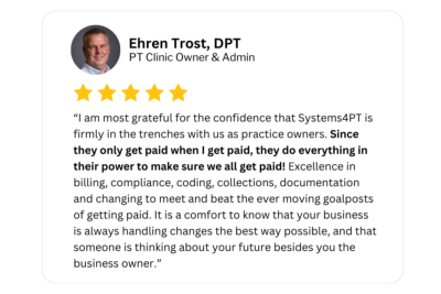 Physical Therapy Software for Outpatient Rehab | Systems 4PT